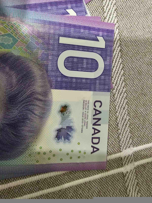 2018 $10 Canadian Viola Desmond in 7 Sequencial Banknote | Arts ...
