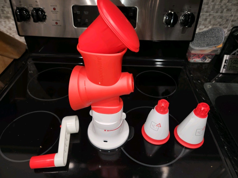 Tupperware NEW Grate Master System Base and Shredder Accessories ...