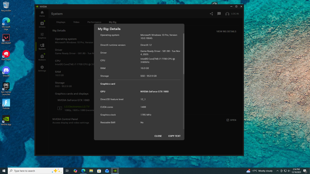 Custom Gaming PC – i7-7700K, GTX 1660, 16GB RAM, 1TB SSD | Desktop ...