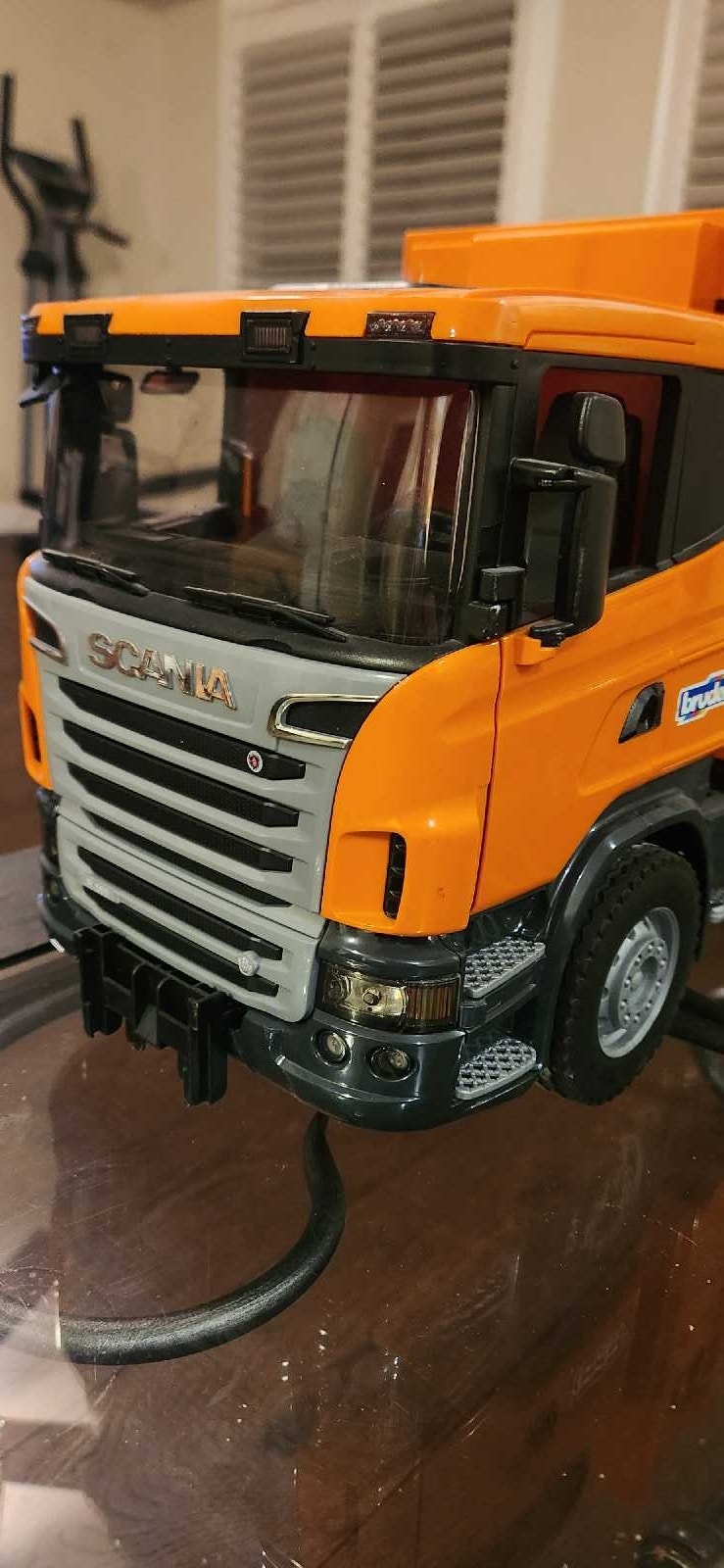 SCANIA R-series Garbage Truck orange Bruder Toy Car Model 1/16 | Toys ...