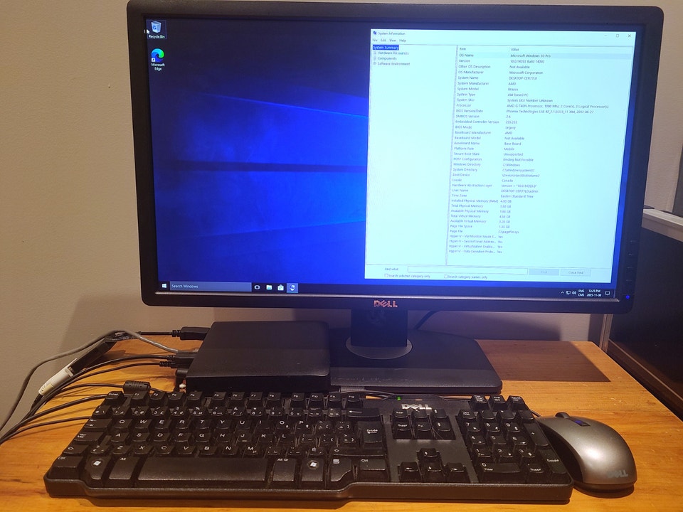 Fit-PC3i, 2 Core 1GHz, 4GB RAM, SSD 64GB + HDD 500GB, Win10 Pro ...