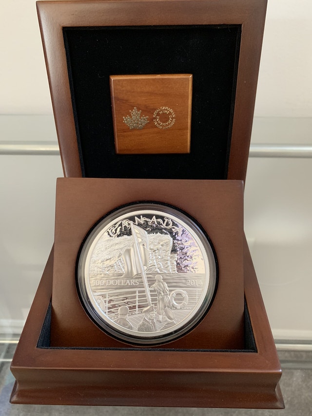 2014 Canada $100 100th Anniv. Declaration WW1 10 oz Silver Coin | Arts ...