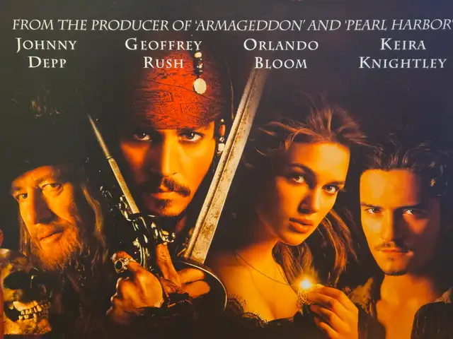 2003 Pirates Of The Caribbean, Black Pearl Original Movie Poster | Arts ...