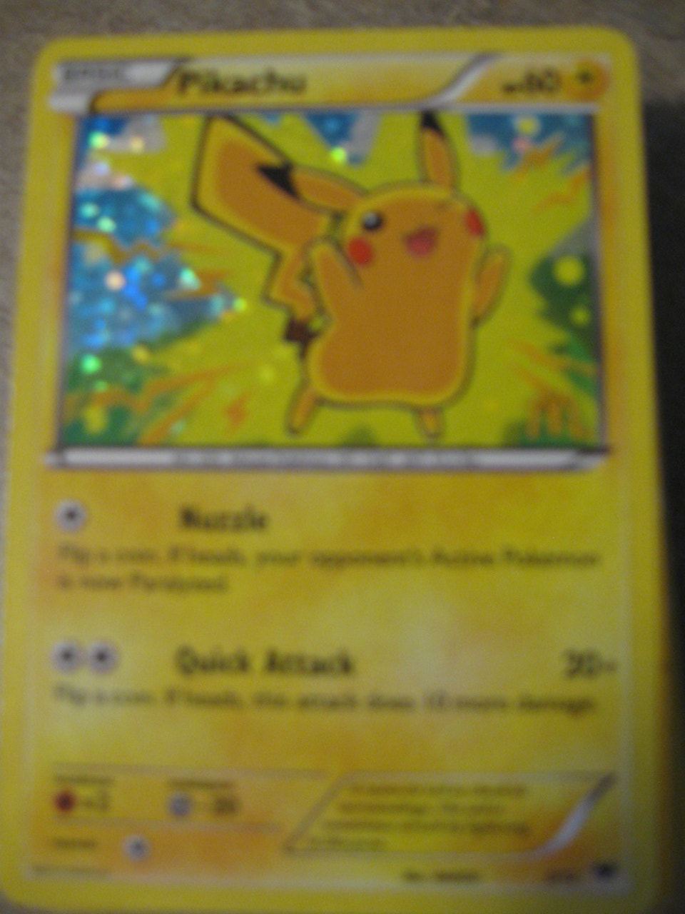 Pokemon Pikachu Trading Card Holo -Contact with offer | Arts ...