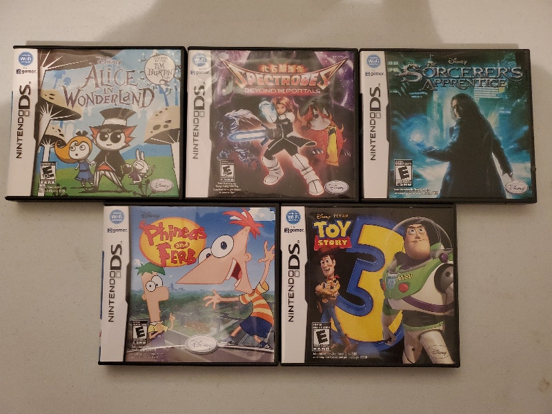 Nintendo DS Disney Bundle SPECTROBES TOY STORY ALICE PHINEAS | Nintendo ...