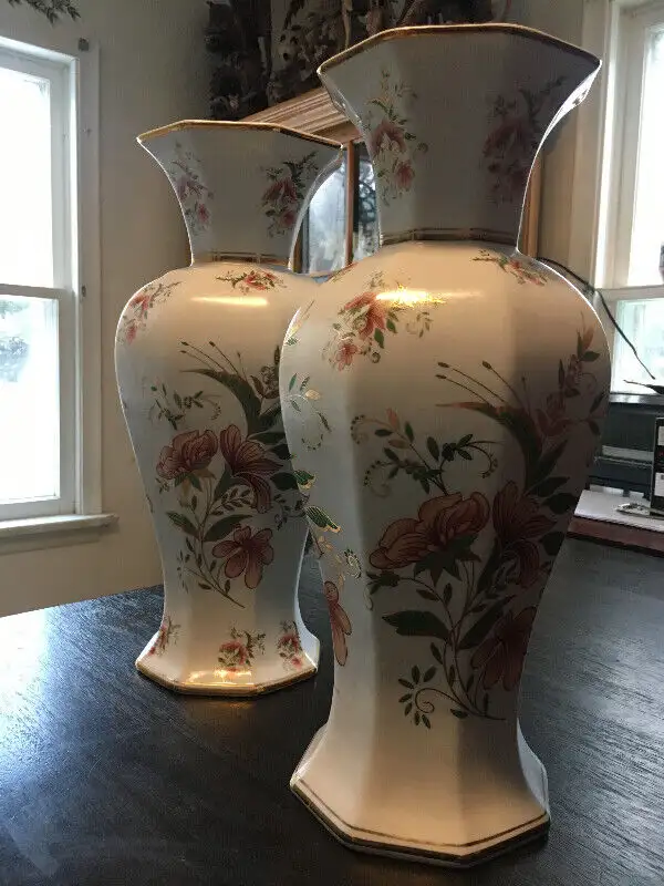 Pair of large hand made Portugal porcelain vases | Arts & Collectibles ...