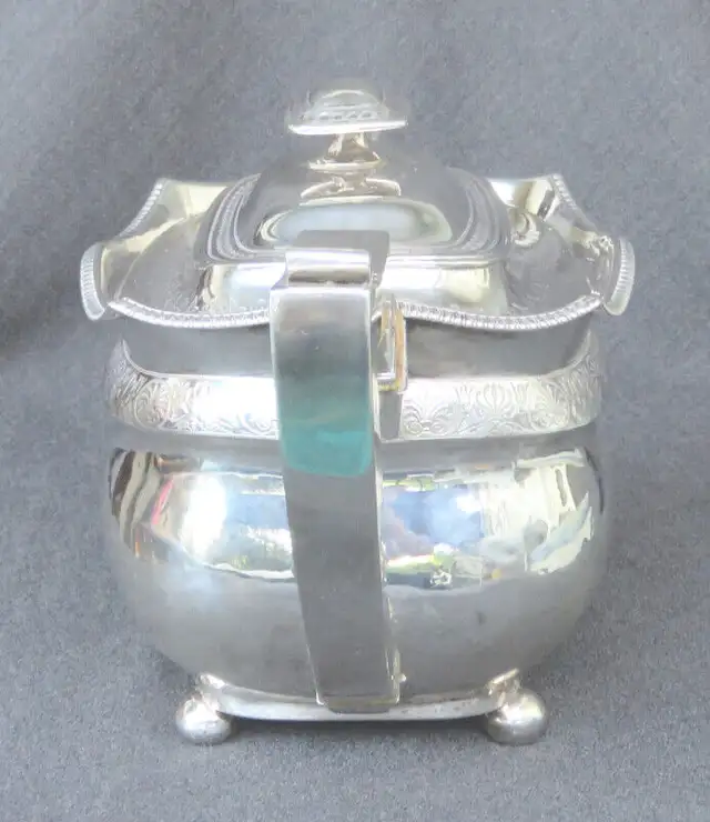 GEORGE III JOHN EMES 1807 LONDON STERLING 40OZ TEA COFFEE POT | Arts ...