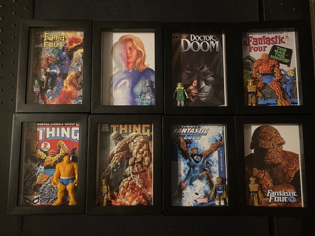 5X7 Shadow Boxes Fantastic Four & Doctor Doom Marvel Comics | Arts ...