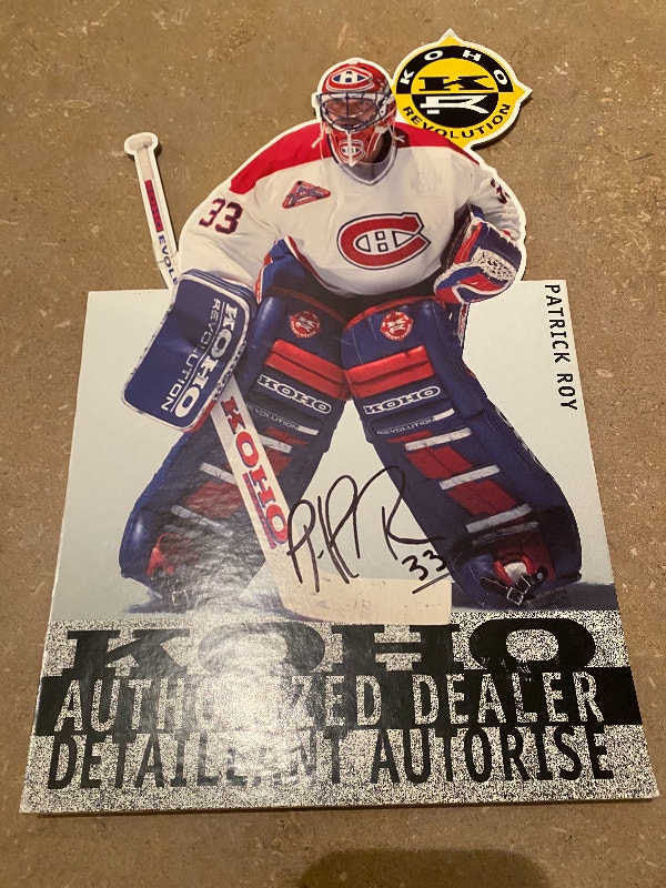 Patrick Roy auto & UD Game used jersey/stick 2001 $125 | Arts ...