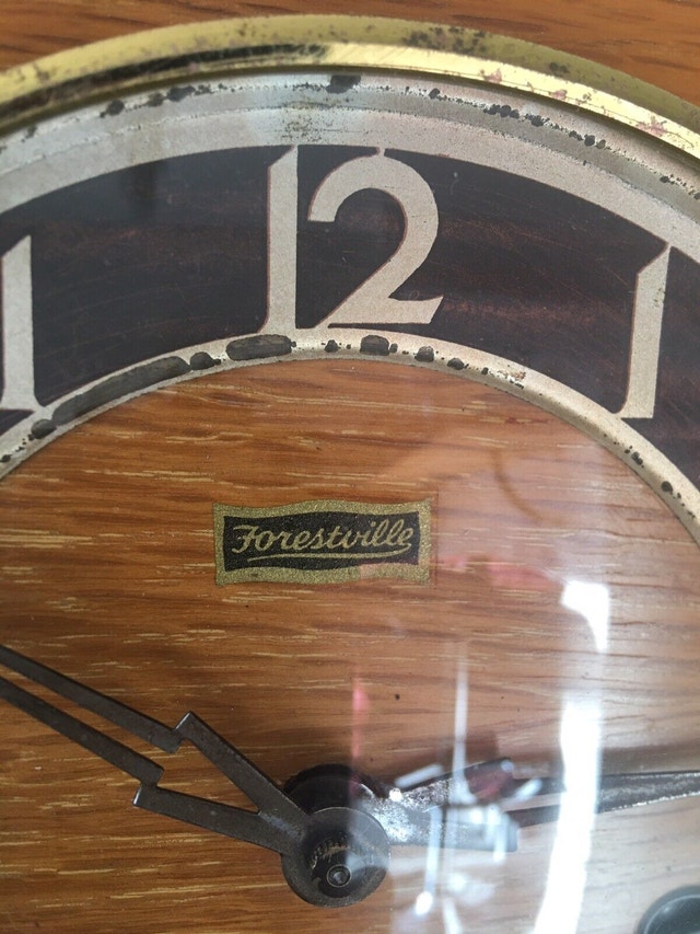 Antique forestville chiming mantle clock. | Arts & Collectibles ...