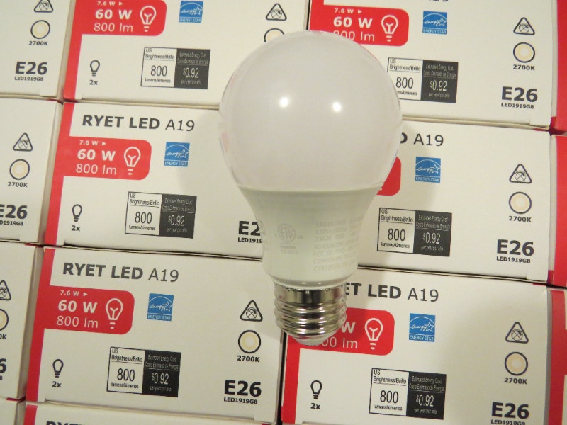 LED light bulbs 800 lumen | Indoor Lighting & Fans | City of Toronto ...