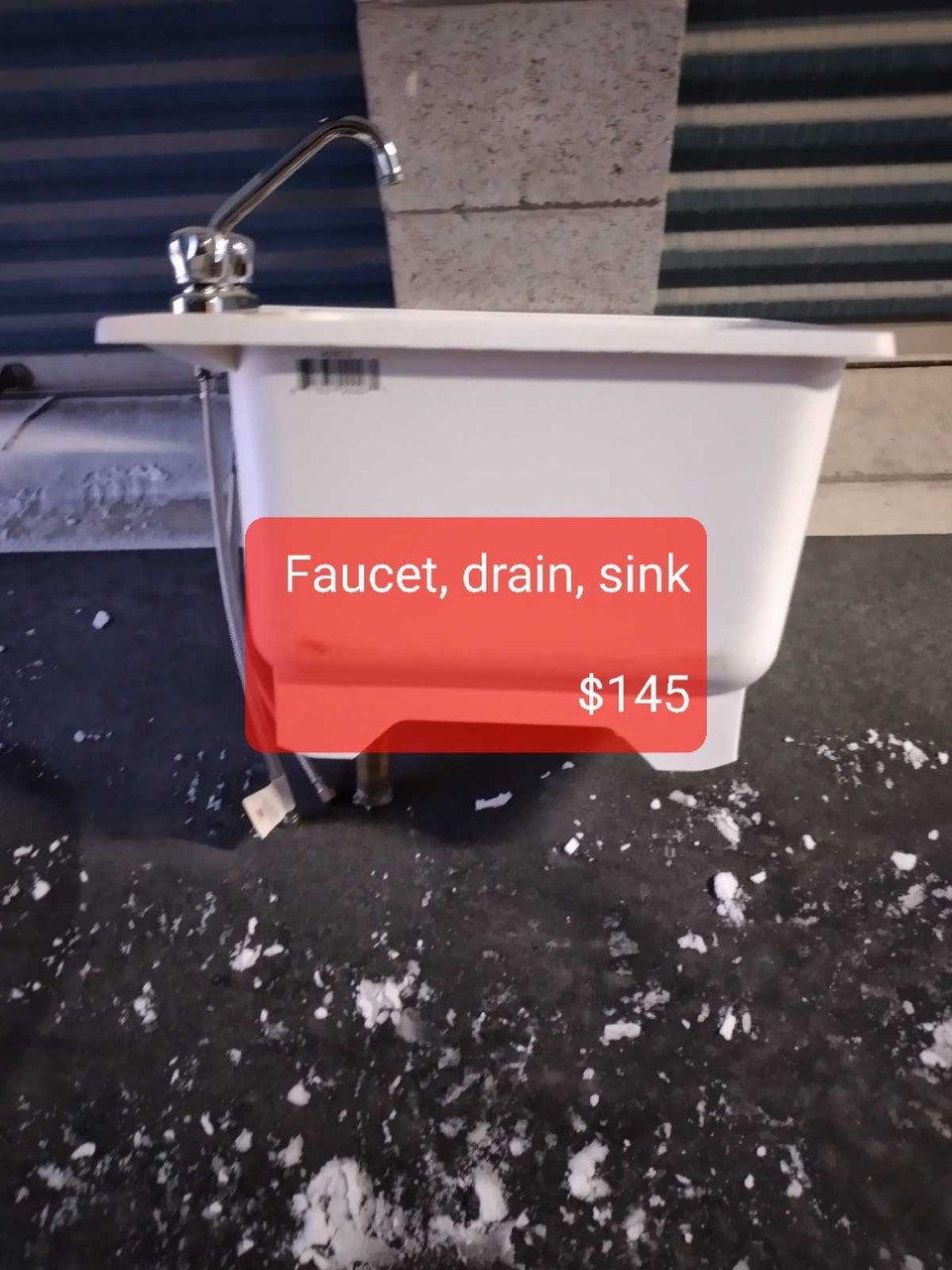 Utility Sink with Faucet and drain. $145 | Plumbing, Sinks, Toilets ...
