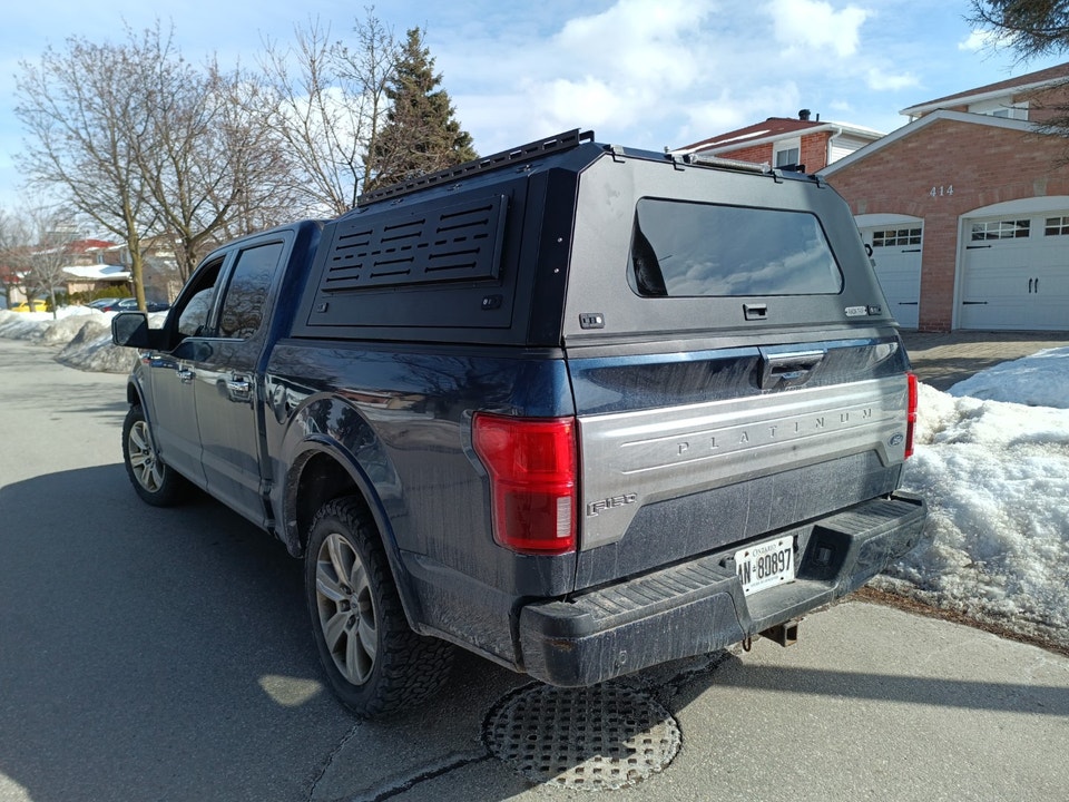 New Aluminum Truck Cap Canopy Topper for F150 Installed | Other Parts ...