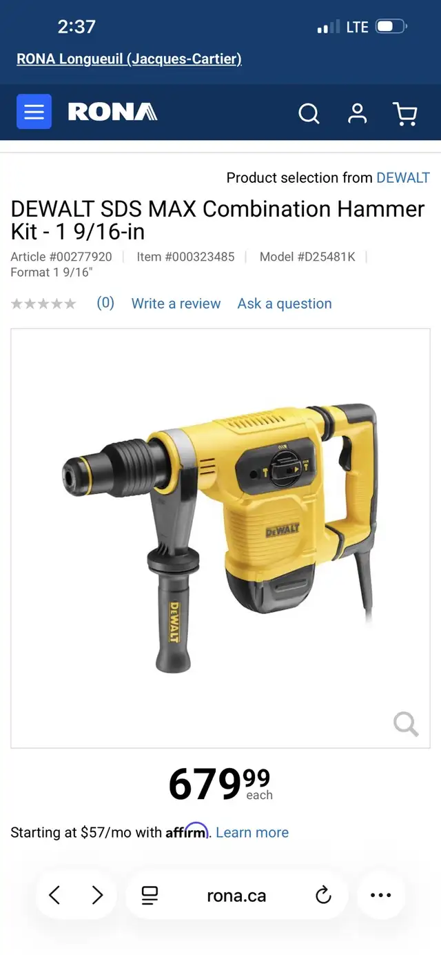 dead dewalt chipper | Power Tools | Longueuil / South Shore | Free ...