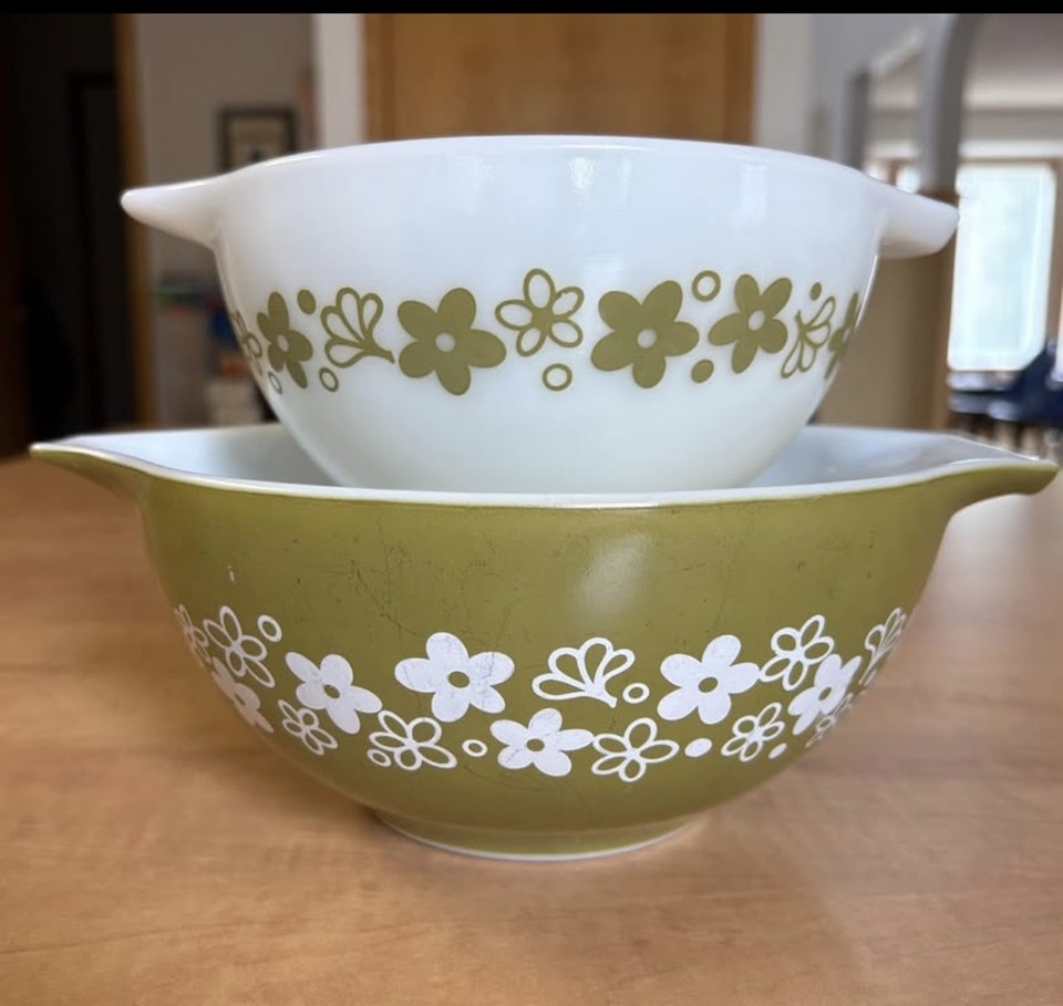 Pyrex Cinderella Crazy Daisy #441 and #442 | Arts & Collectibles ...