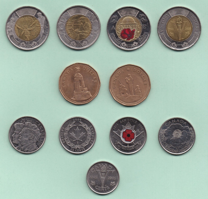 Collection of Remembrance Day Coins | Arts & Collectibles | Moncton ...