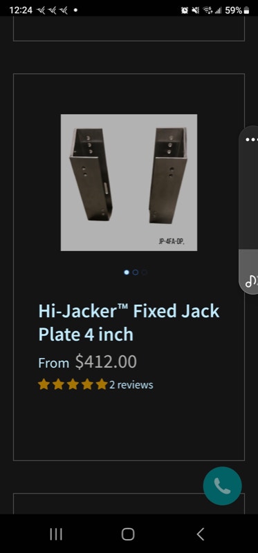 Atlas Hi-jacker Fixed Jack Plate 4" set back BNIB | Other | Hamilton ...