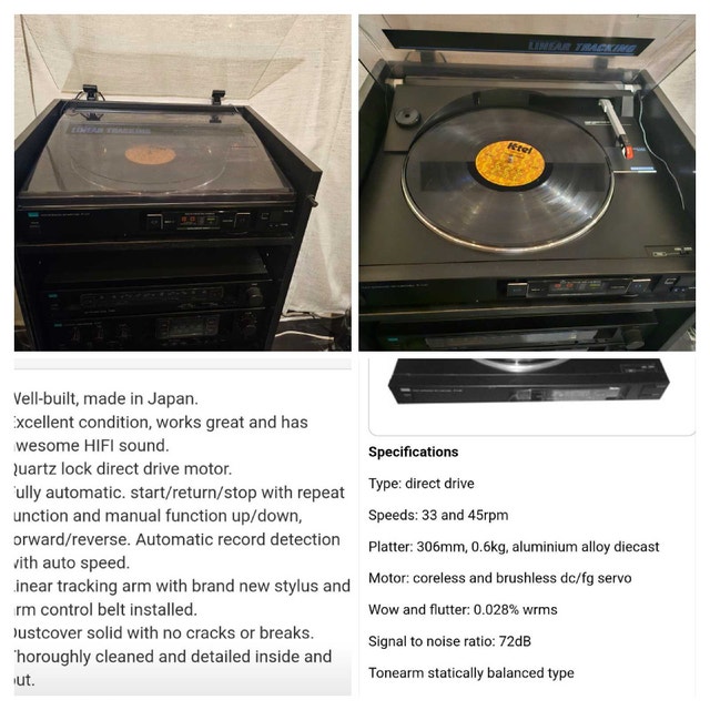 Sansui A-550 Amp./ stereo syst. w/ T-550 Tuner, P-L41 Turntable ...