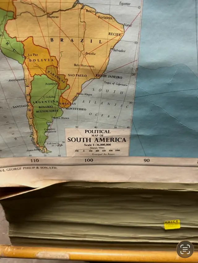 South American Relief of Land and Political Communications Map | Arts ...