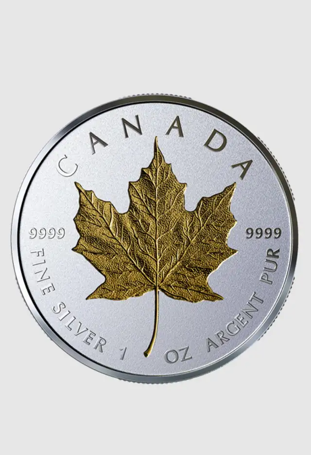 1 oz. Pure Silver Coin - 40th Anniversary of the Gold Maple Leaf | Arts ...