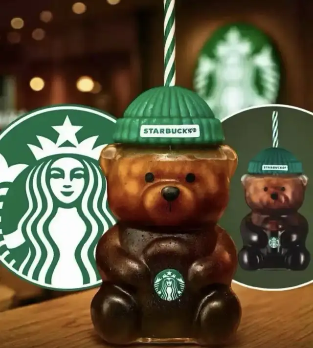 STARBUCKS BEARISTA BEAR glass Cup -2025 Ltd Edition - NEW! | Arts ...