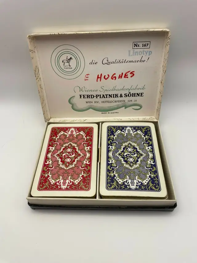 1940's FERD. PIATNIK & SONS Double Deck Playing Cards in Origina | Arts & Collectibles ...