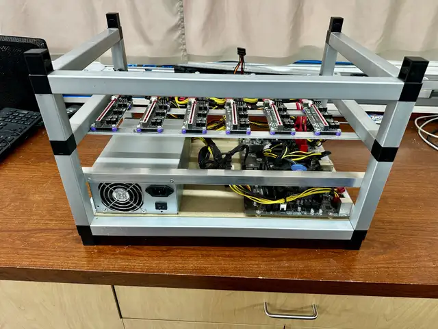 Crypto Mining Rig - Two of them sold as a pair | Desktop Computers ...