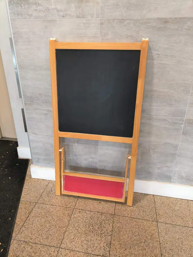 IKEA Double-Sided Display Board / Whiteboard Stand | Wooden F | Desks ...