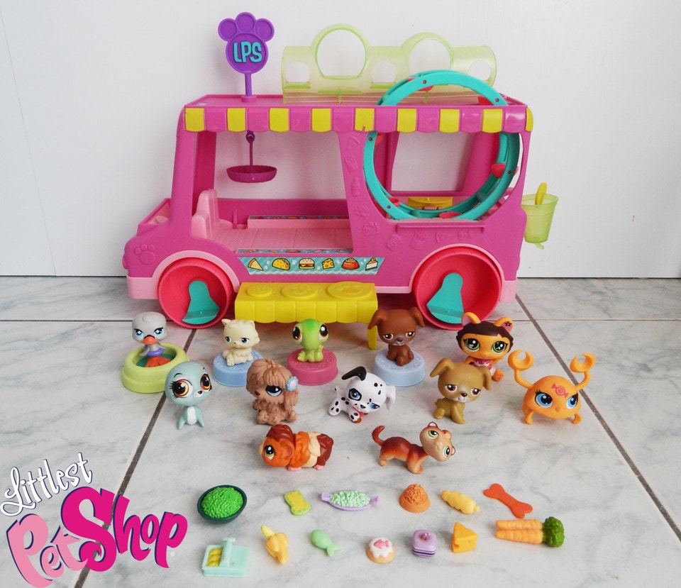 PET SHOP★-- camion FOOD TRUCK avec figurines et accessoires | Toys ...