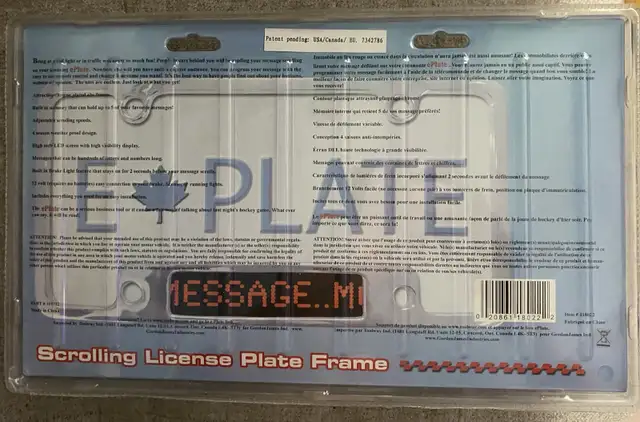 E-Plate Scrolling License Plate Frame | Motorcycle Parts & Accessories ...