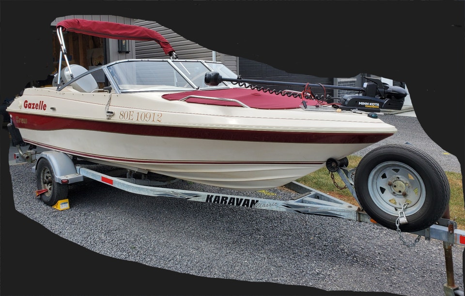 REDUCED FROM $17K 1997 GREW Bow rider Fish/Ski boat w HONDA 90hp ...