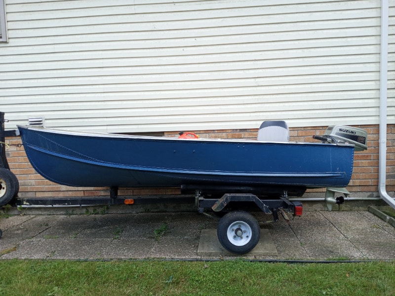 12 Ft Aluminum Boat, Motor and Trailer-$3000 | Powerboats & Motorboats ...