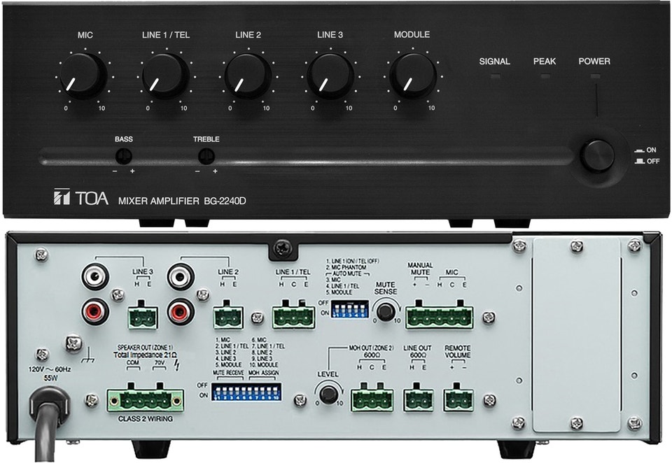 TOA Amplifier / Audio Mixer Model BG-2240D-AM Brand New In Box | Stereo ...