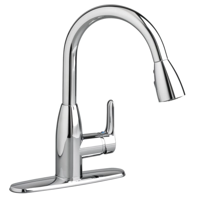 American Standard Colony Pull-Down Kitchen Faucet Polished Chrom ...