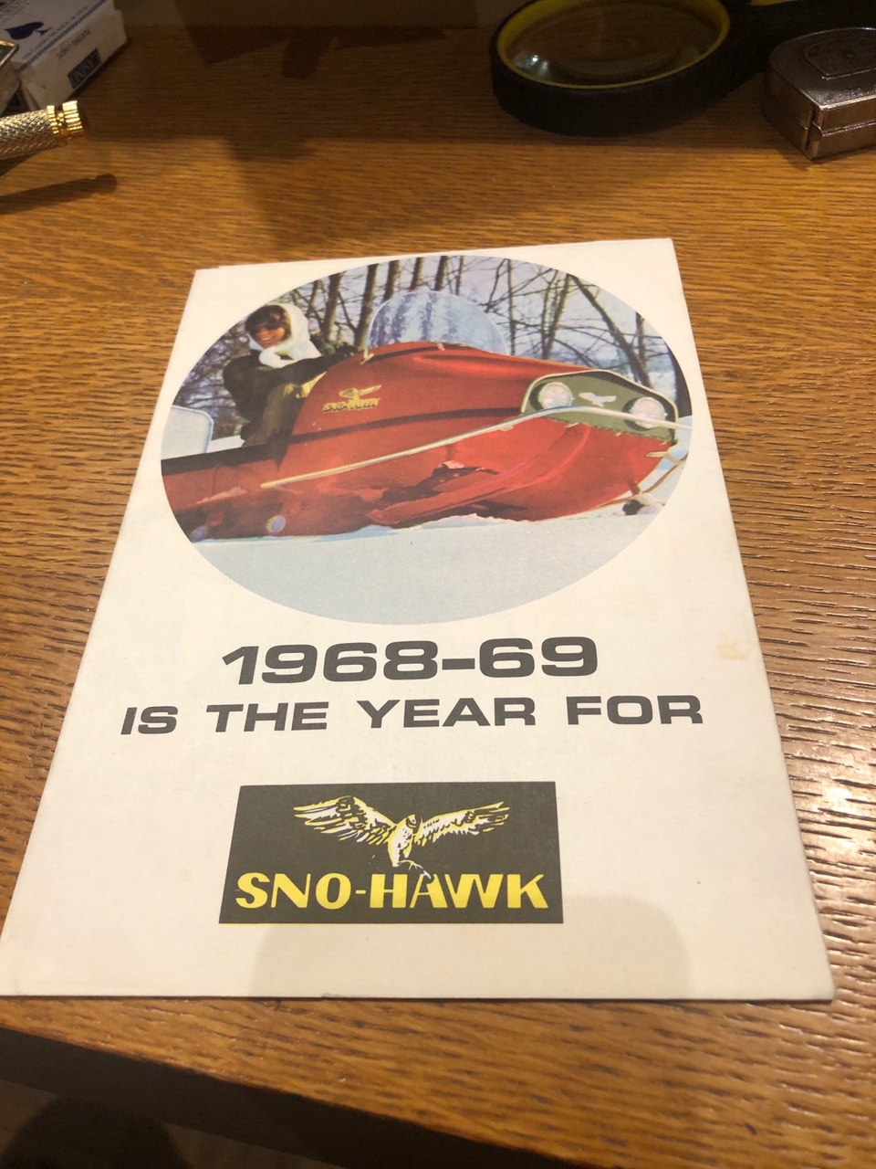 1968 Sno-Hawk Vintage Snowmobile Brochure | Arts & Collectibles ...