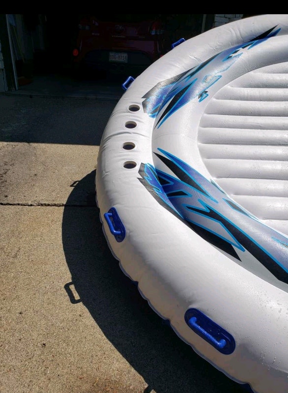 Giant Inflatable 11' ft SeaDoo Island Party Raft Tube Boat Float ...