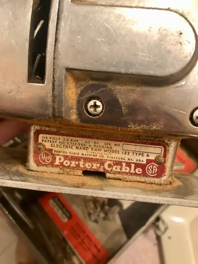Scie électrique Porter Cable Model 152 (outil vintage) | Power Tools ...