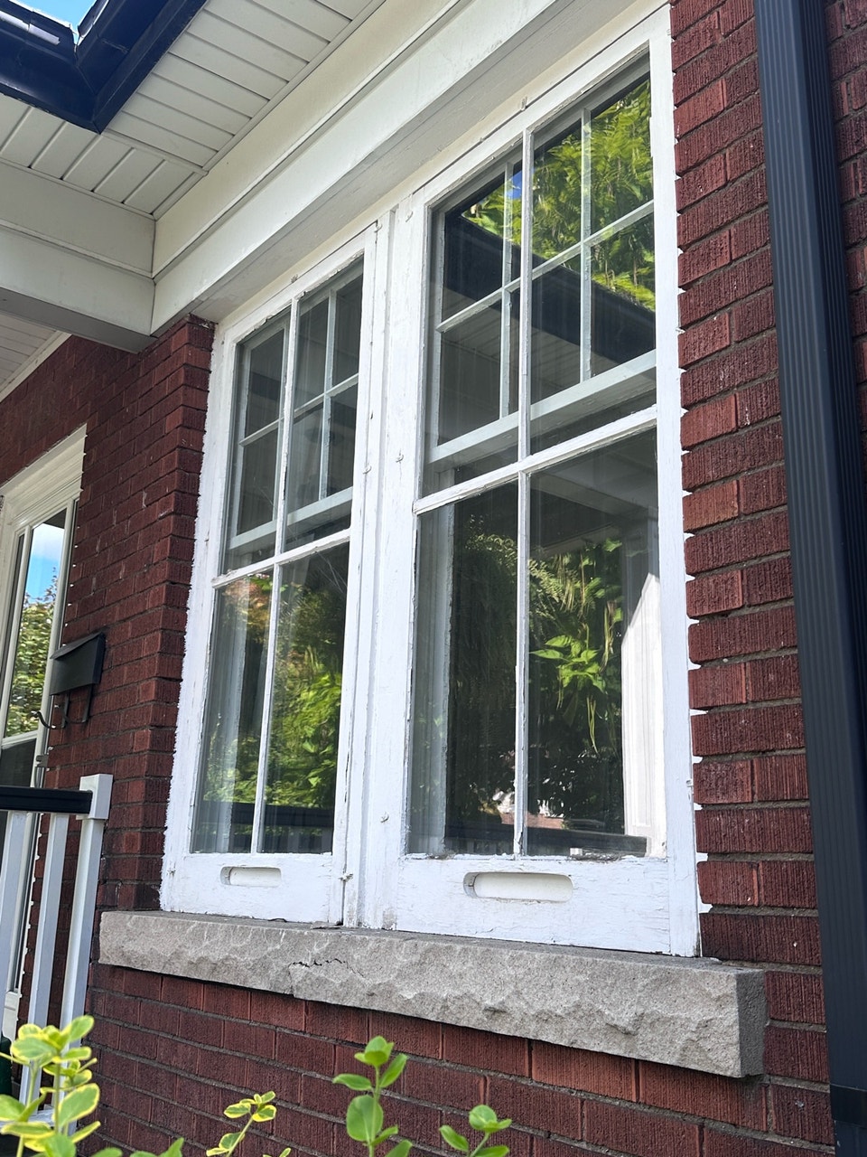 Six Antique 1920s Storm Windows – 2x2 Grid, Vintage Wood Frame ...