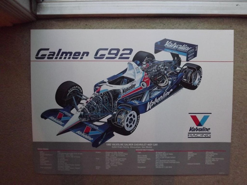 FS: 1992 Al Unser Jr. Valvoline "Galmer G92" Chevrolet Indy Car | Arts ...