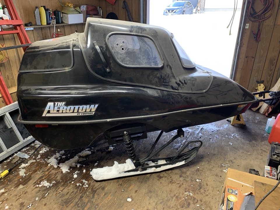 Equinox Aerotow and Arctic cat 120 kids snowmobile | Snowmobiles ...