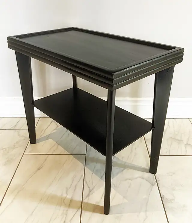 Sharp Jet Black Two (2) Tier Occasional Table | Other Tables | Ottawa ...