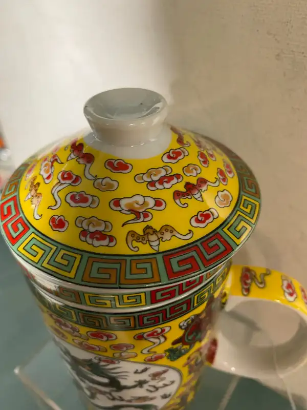 Vintage Chinese Porcelain Cup with Dragon | Arts & Collectibles ...