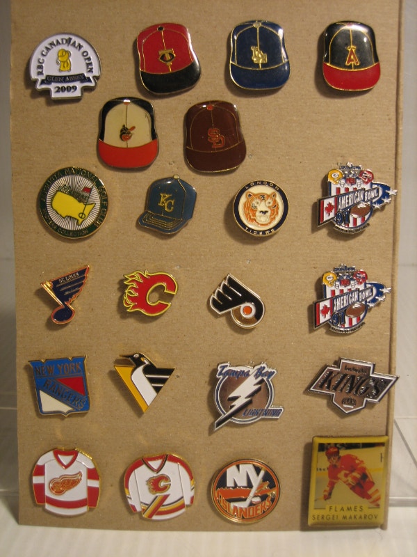 SPORTS PINS LAPELS NHL MLB PGA NFL HOCKEY GOLF BASEBALL FOOTBALL | Arts ...