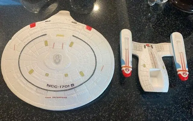 1993 Playmates Star Trek The Next Gen Starship Enterprise Glider | Arts ...