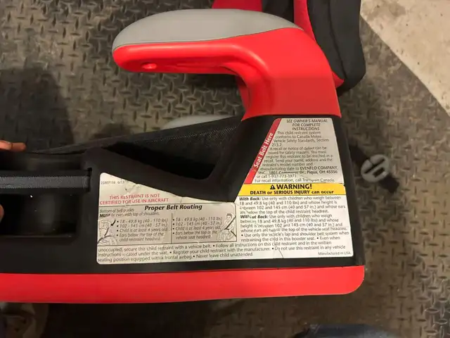 Evenflo Big Kid Amp High Back Belt-Positioning Booster Car Seat ...