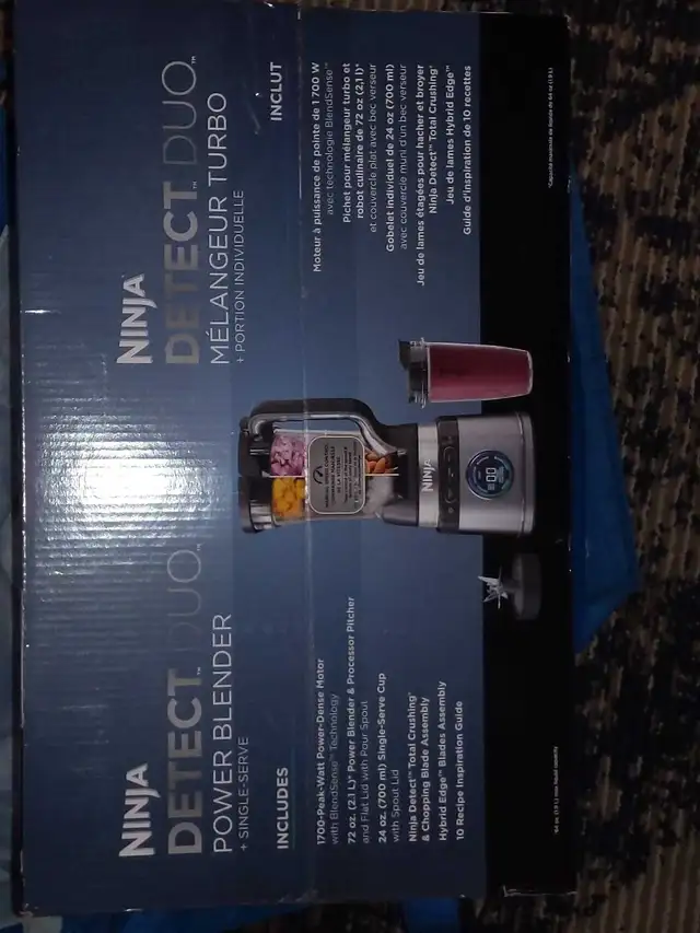 Ninja Detect Duo power blender + single-serve | Processors, Blenders ...