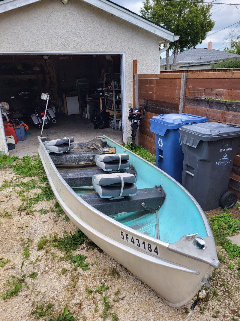 14' Aluminum boat 15hp merc | Powerboats & Motorboats | Winnipeg | Kijiji