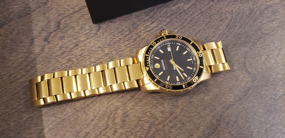 Movado Series 800 Gold PVD Quartz Watch | Jewellery & Watches | City of ...