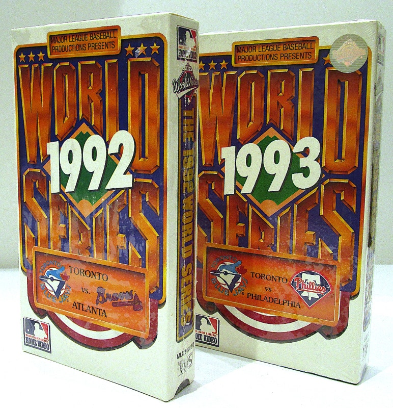 2 BLUE JAYS '92 & '93 WORLD SERIES GAMES ON SEALED VHS TAPES | Arts ...