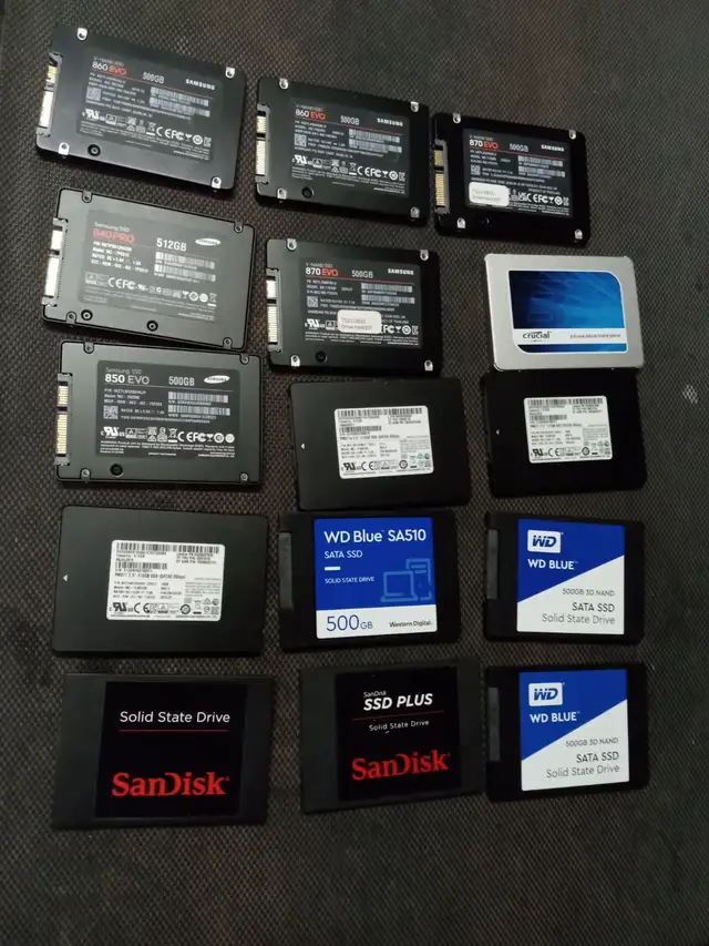 SSD Drive 512GB 256GB 128GB SATA 2.5" Desktop Laptop Windows 11 ...